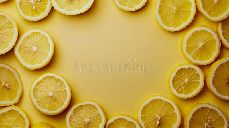 Yellow Lemon Border Stock Illustrations – 2,638 Yellow Lemon Border ...