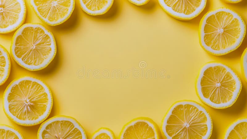 Yellow Lemon Border Stock Illustrations – 2,638 Yellow Lemon Border ...