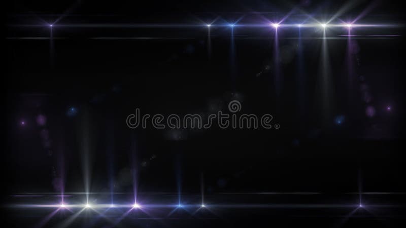 Border of Lights from a Stage Stock Video - Video of decoration, beam ...