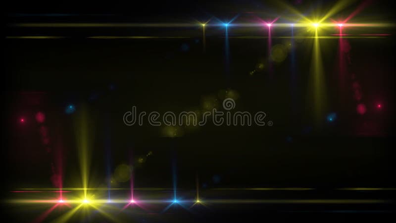 Border of Lights from a Stage Stock Video - Video of decoration, beam ...