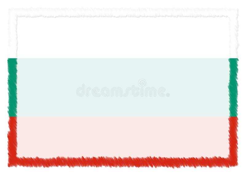 Border Made with Bulgaria National Flag Stock Illustration ...