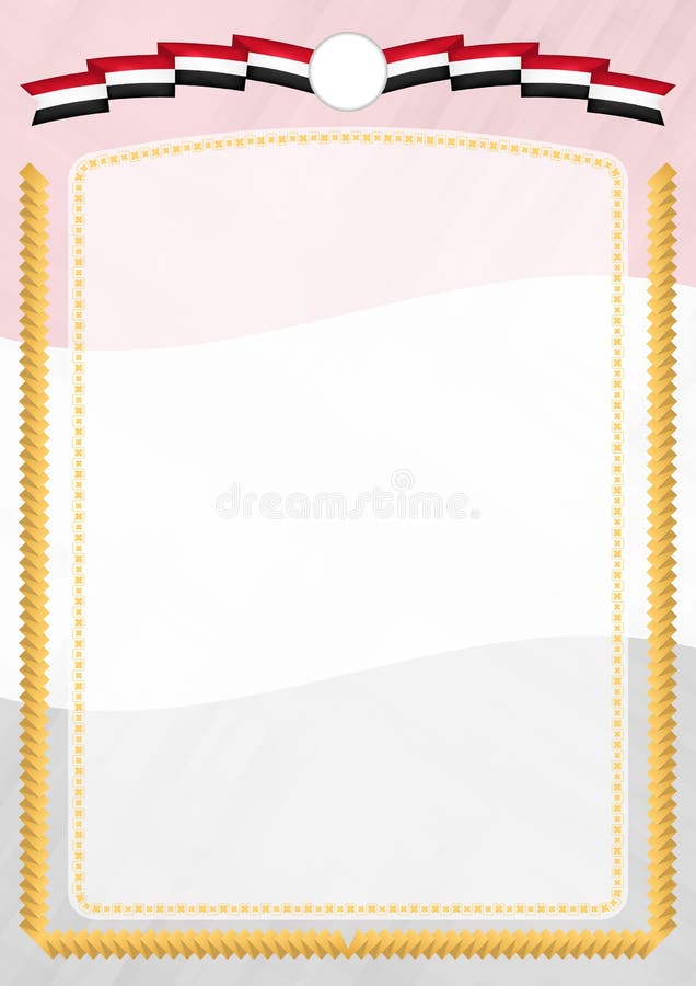 Border Made with Egypt National Flag Stock Vector - Illustration of ...