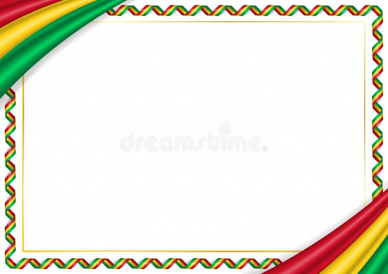 Border Made with Guyana National Colors Stock Vector - Illustration of ...
