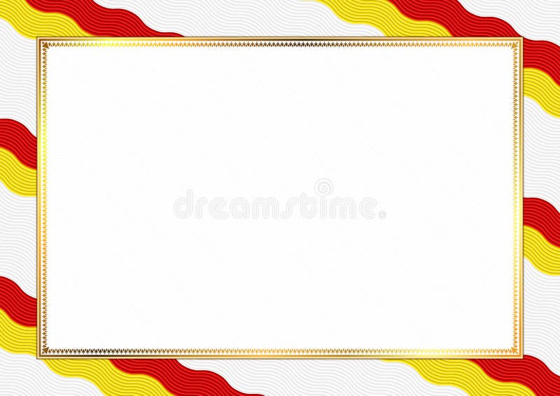Border Made with Macedonia National Colors Stock Vector - Illustration ...