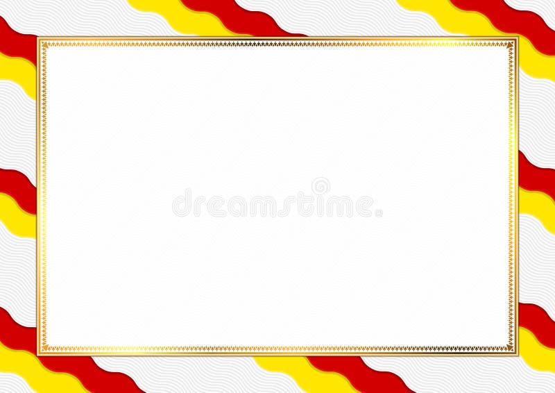 Border Made with Macedonia National Colors Stock Vector - Illustration ...