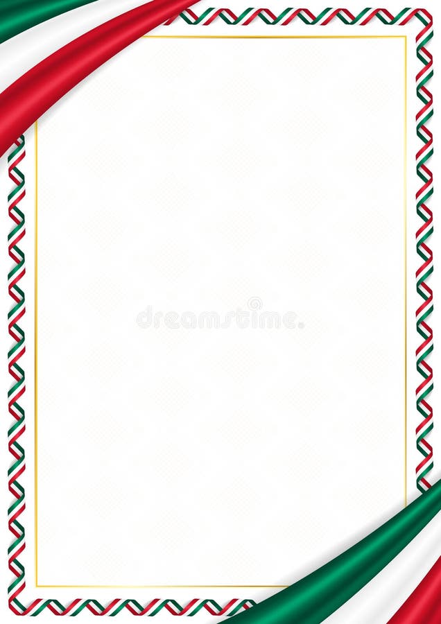 Border Made with Mexico National Colors Stock Vector - Illustration of ...