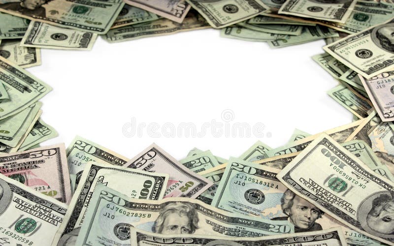 Border made of Money stock image. Image of paper, border - 13235439
