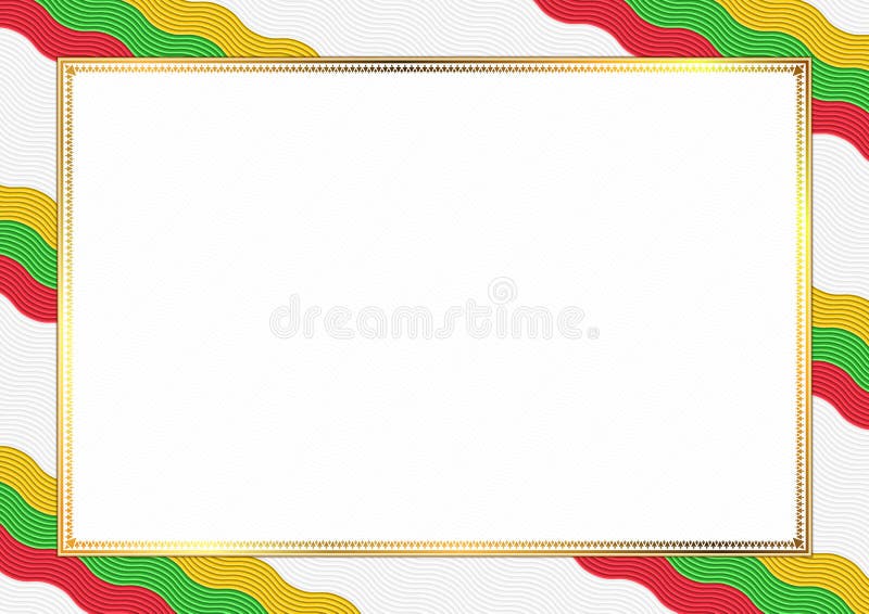 Border Made with Myanmar National Colors Stock Vector - Illustration of ...