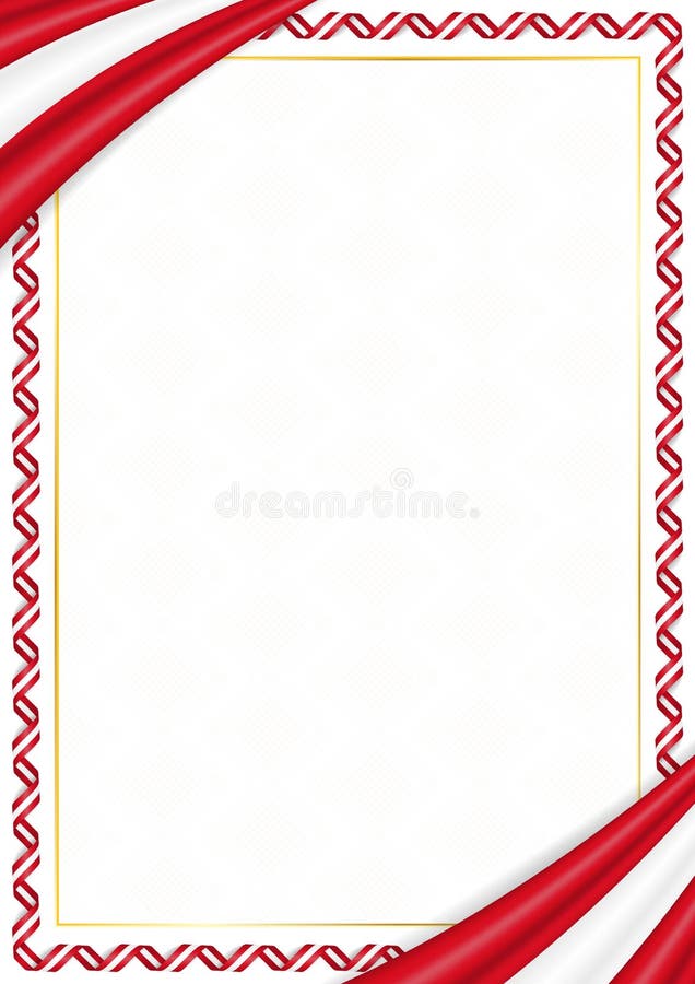 Border Made with Peru National Colors Stock Vector - Illustration of ...