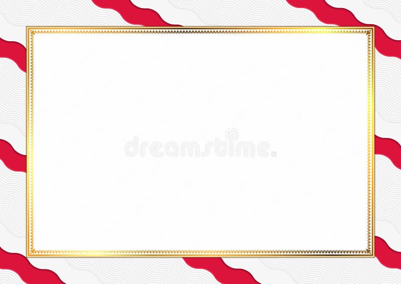Border Made with Poland National Colors Stock Vector - Illustration of ...