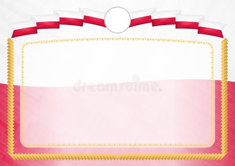 Border Made with Poland National Flag Stock Vector - Illustration of ...