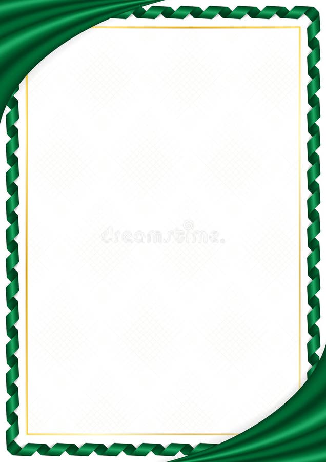 Border Made with Saudi Arabia National Colors Stock Vector ...