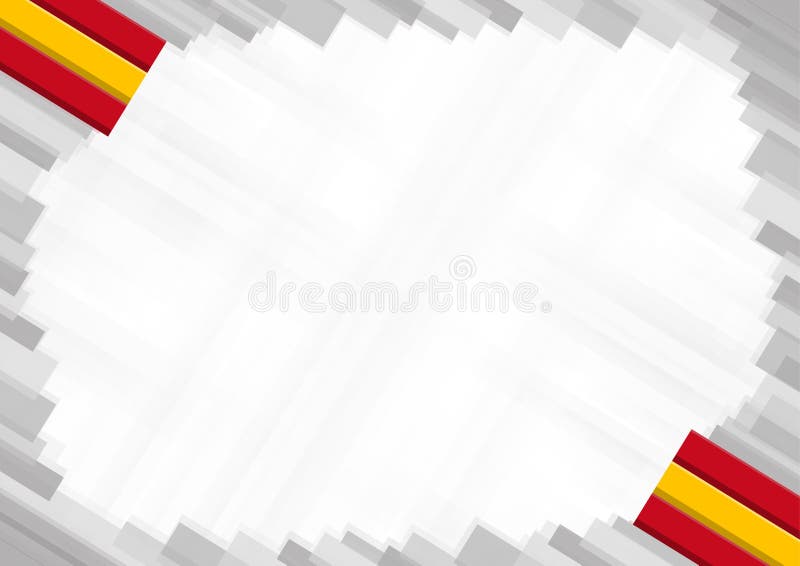 Border Made with Spain National Colors Stock Vector - Illustration of ...