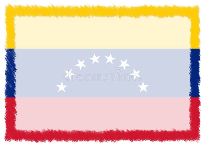 Border Made with Venezuela National Flag Stock Illustration ...