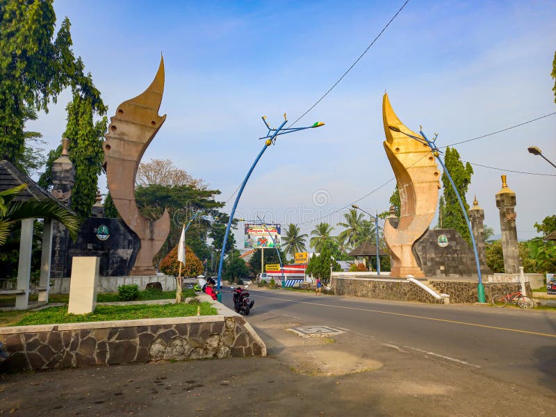 The Border Monument between West Java and Central Java Province in ...