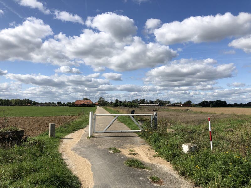 Border between the Netherlands and Germany Stock Photo - Image of sunny ...