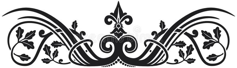 Border with oak leaves stock vector. Illustration of decorative - 224516068