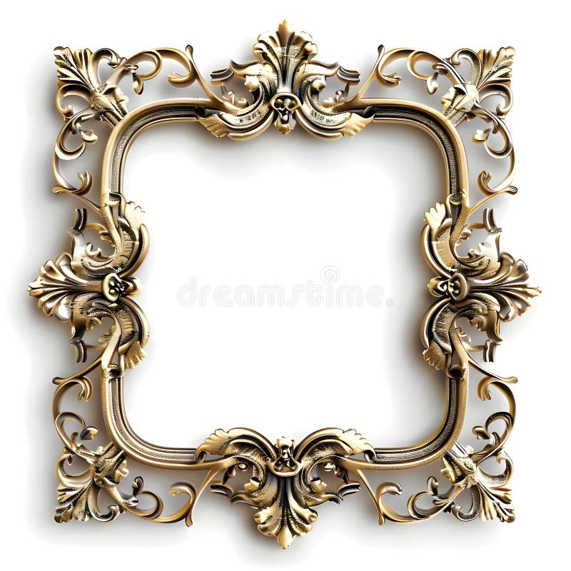 Border Pattern Design Frame - Ai Generated Stock Illustration ...