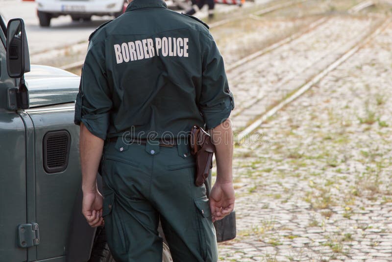 Border police officer stock photo. Image of government - 60254250