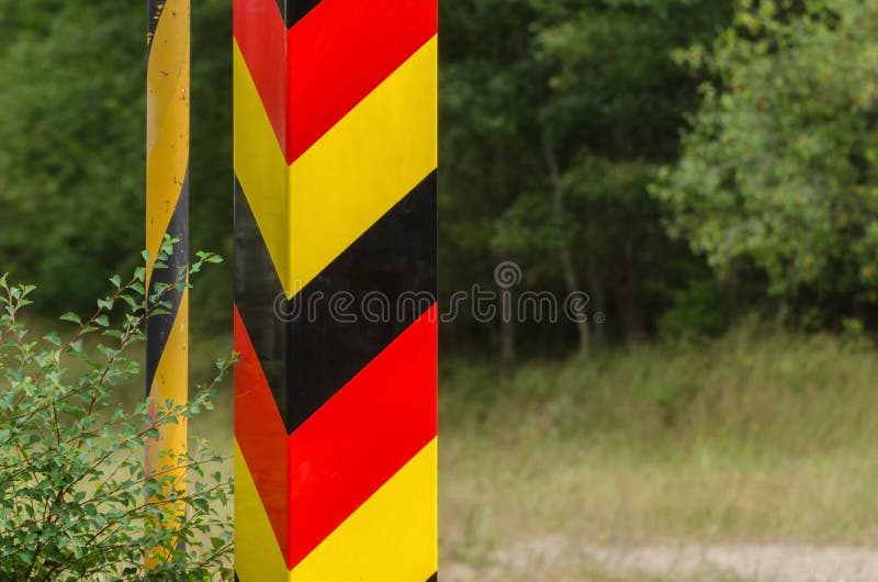 BORDER POST stock photo. Image of marking, agreement - 194281000