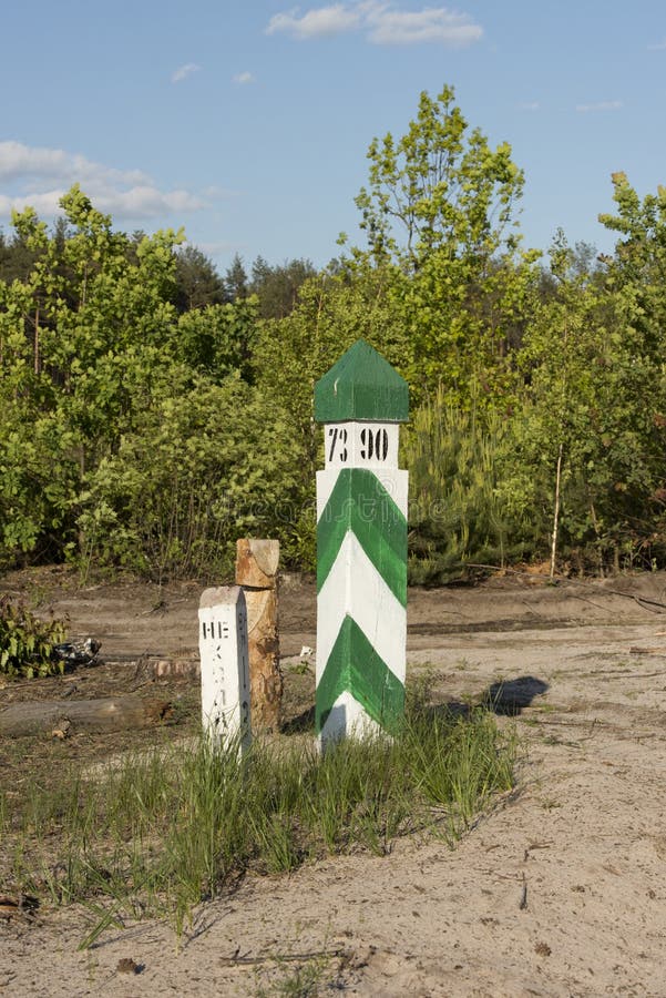 Border post stock photo. Image of object, border, white - 72894724