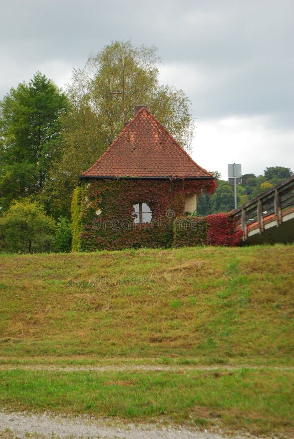Border post house stock photo. Image of seasons, clouds - 60063116