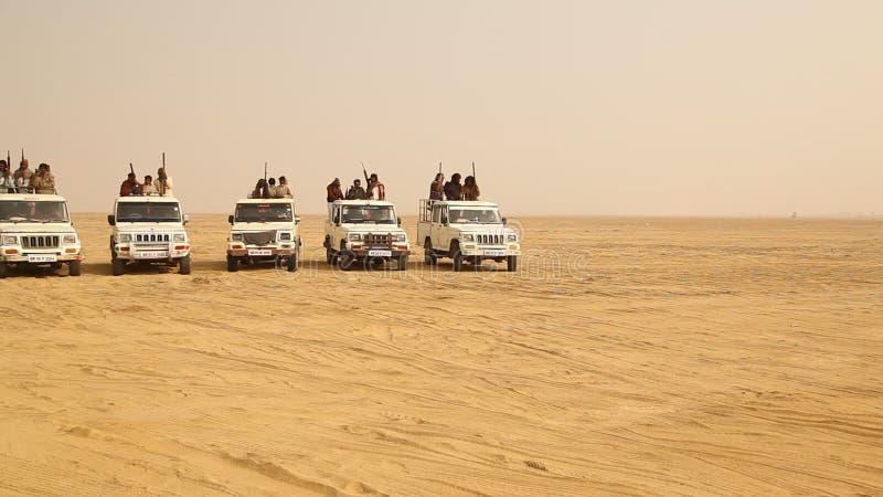 Border Security Force in Desert Stock Footage - Video of fire ...