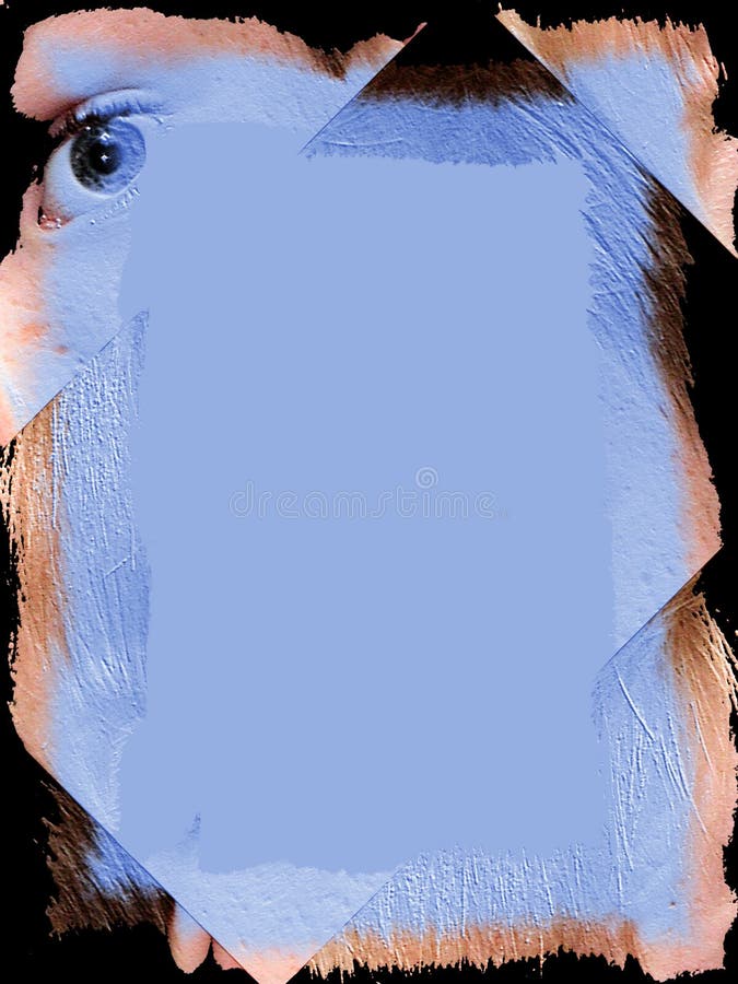 Border: See You in Blue stock illustration. Illustration of abstract ...