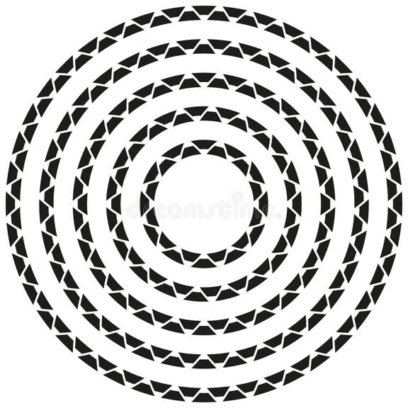 African or Mexican Aztec Round Circular Border Frame in a Range of ...