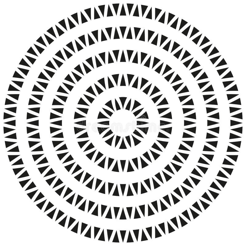 African or Mexican Aztec Round Circular Border Frame in a Range of ...