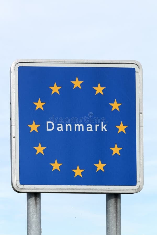 Border sign of Denmark stock photo. Image of market, isolated - 59273948