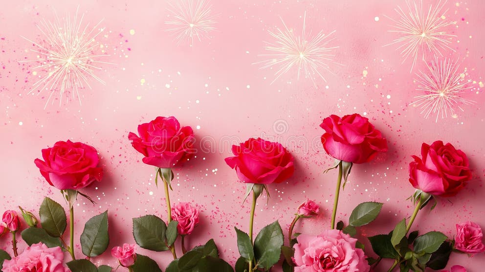 Border Sketch: Composition of Cupid S Arrow Roses Stock Illustration ...