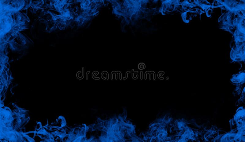 Border Smoke Texture. Design Element. Blue Frame Line Ornament Texture ...