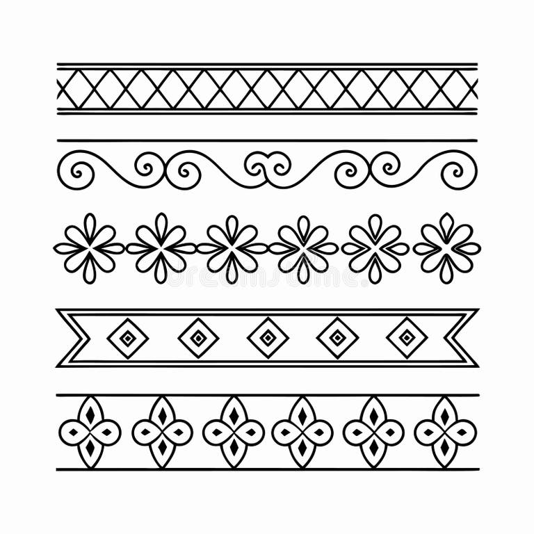 Border svg Bundle vector stock vector. Illustration of pattern - 361707677