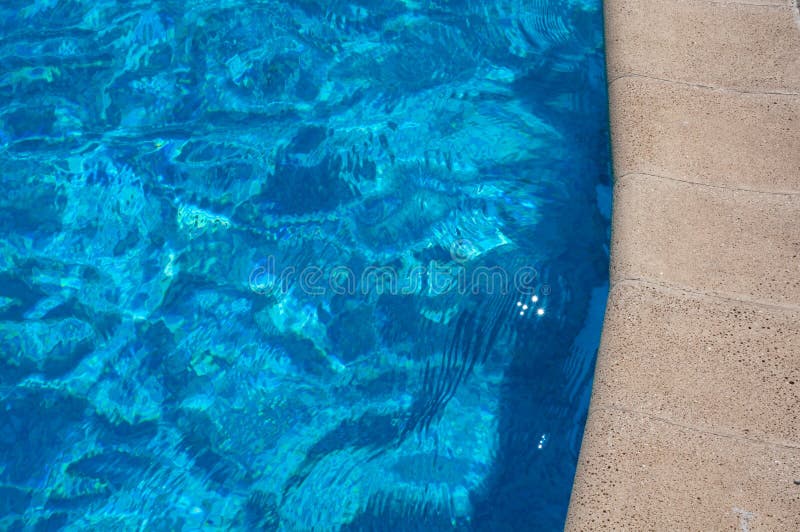 Swimming Pools Edge Wooden Decking Background Stock Photo - Image of ...