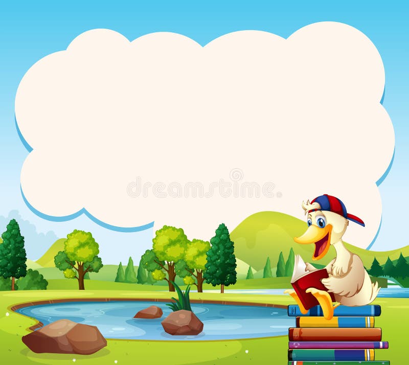 Ducks In A Pond Clipart Border