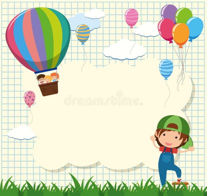 Balloon Border Landscape