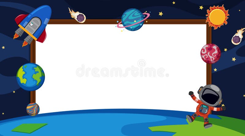 Solar System Border Clip Art Page Border And Vector Border With