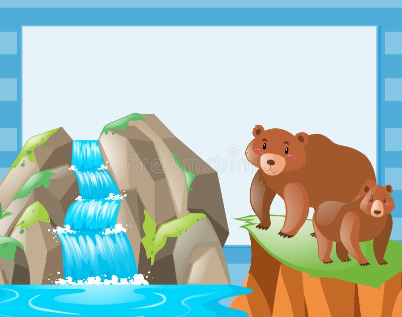 Waterfall Border Stock Illustrations – 541 Waterfall Border Stock ...