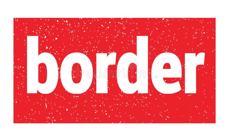 Border Text Written on Red Stamp Sign Stock Illustration - Illustration ...