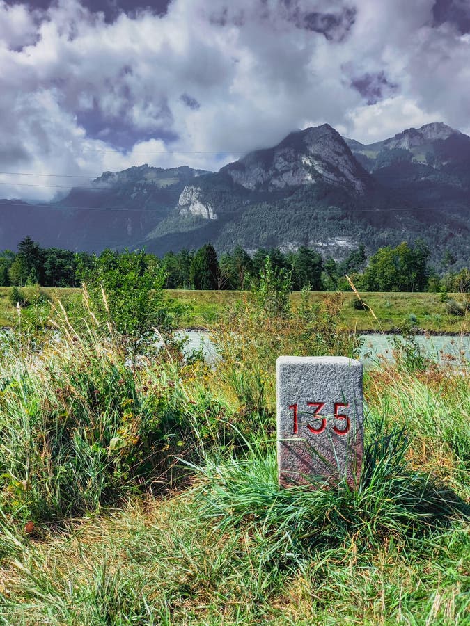 The Border of Three Countries (Austria, Liechtenstein, Switzerland ...