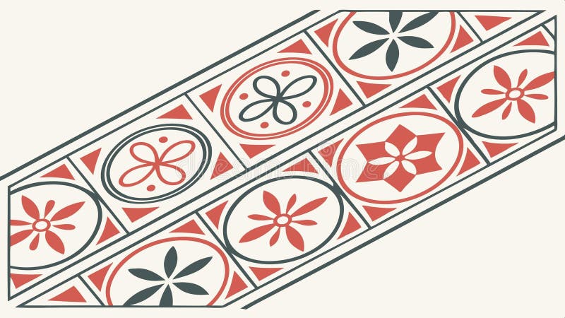 Border Tile Pattern, Decorative Strip Illustration Vector Design ...