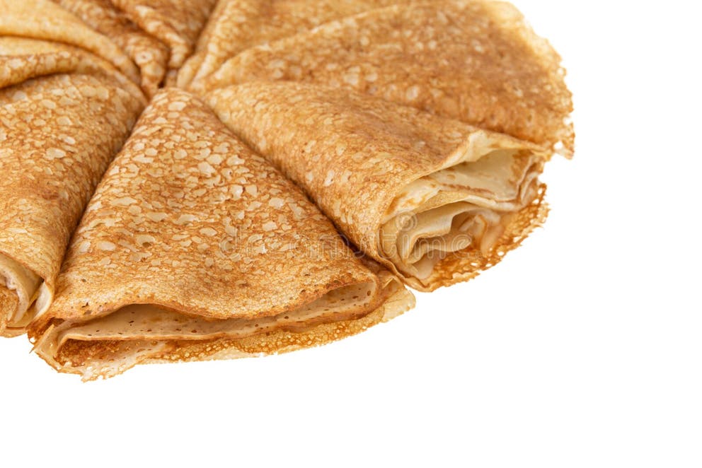 Border from Traditional Russian Crepes Stock Image - Image of fresh ...