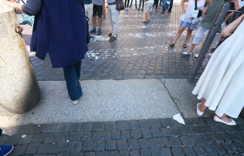 Border between Vatican City and Italy Editorial Photography - Image of ...