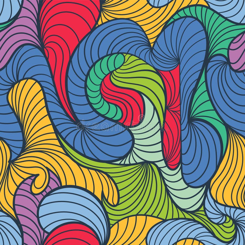 Colorful Abstract Irregular Vector Art Background Seamless Pattern for ...