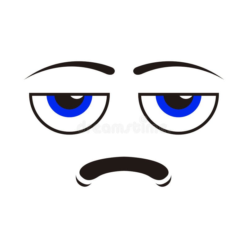 Bored Emoticon in Bubble Sketch Stock Vector - Illustration of button ...