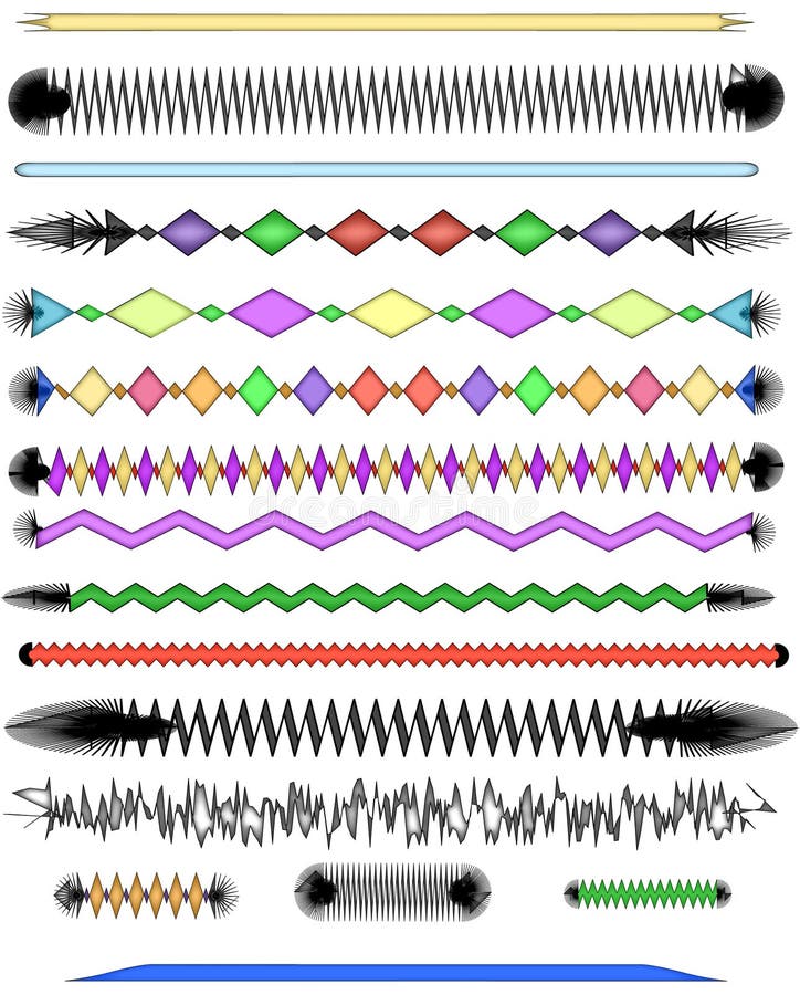 Borders, design elements stock vector. Illustration of curled - 7228838