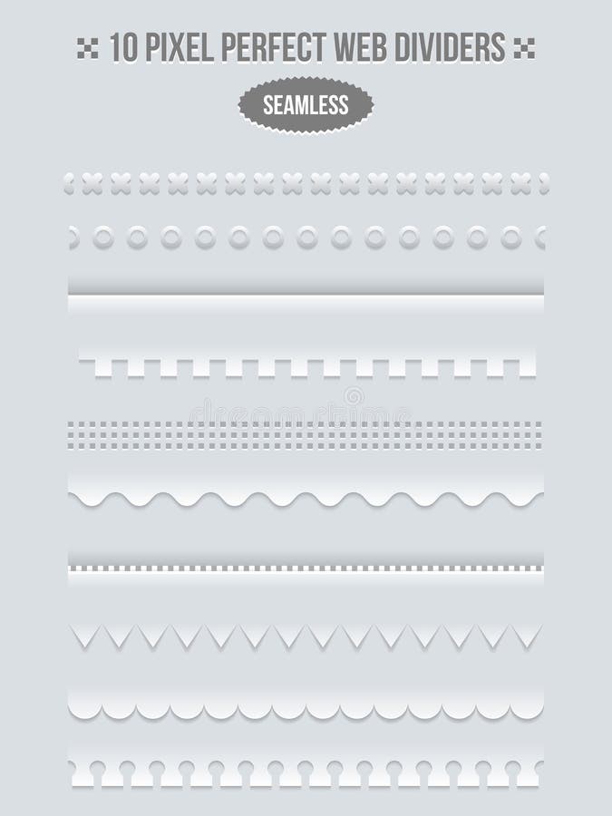 Borders and Dividers for Web Stock Vector - Illustration of divide ...