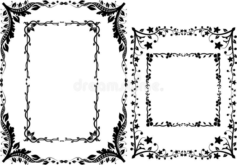 Borders and frames stock vector. Illustration of elements - 23051125