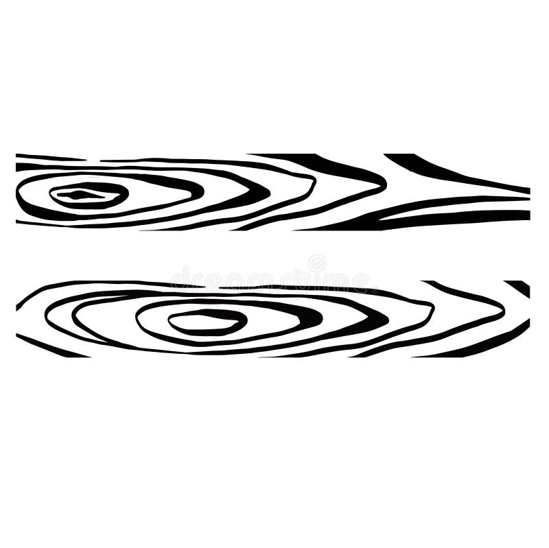 Borders Wood Pattern Log House Slab Black and White Illustration Hand ...